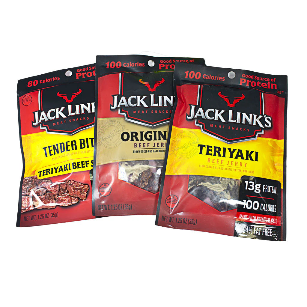 Jack Link's Variety Beef Jerky High Protein Vending Snacks
