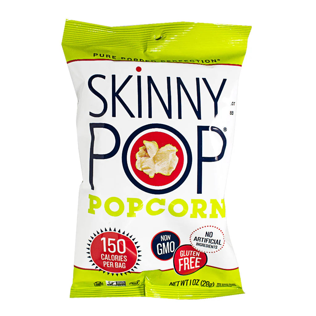 Skinny Pop Popcorn - 1 oz. 12 Pack Healthy Vending Snacks