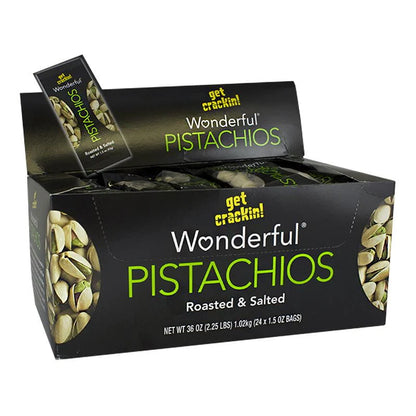 Wonderful Salted Pistachios - 1.5 oz. 24 Pack
