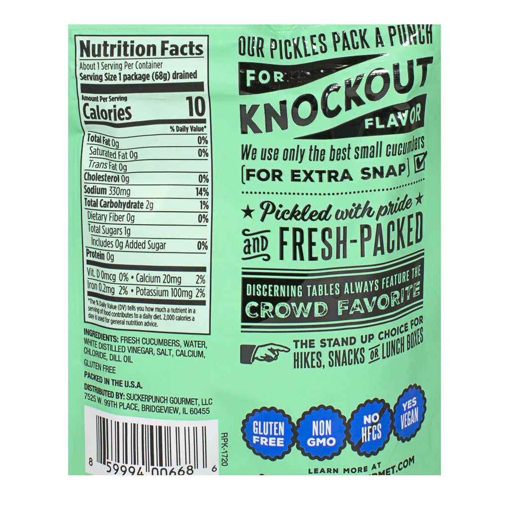 Suckerpunch Gourmet Dill Classic Pickle Chip Healthy Vending